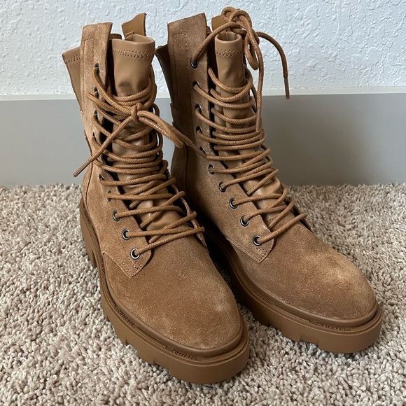 Ash | Shoes | Ash Brand Suede Maddox Boot In Golden Brown | Poshmark